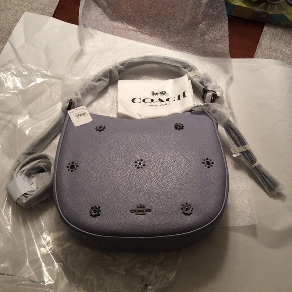 Coach | Bags | Coach Sutton Leather Hobo Scattered Rivets Bag | Poshmark